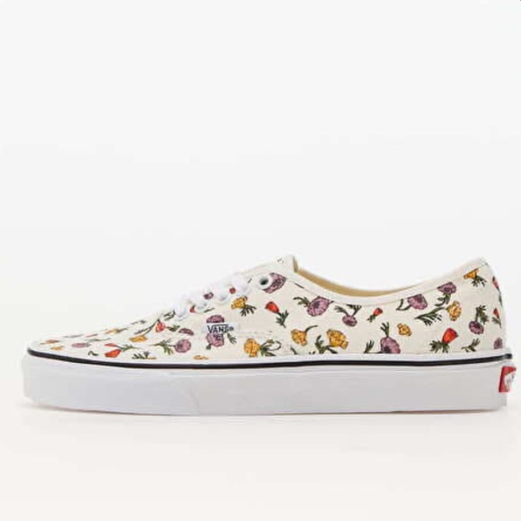Vans | Shoes | Vans Poppy Floral Cream Canvas Sneakers | Poshmark